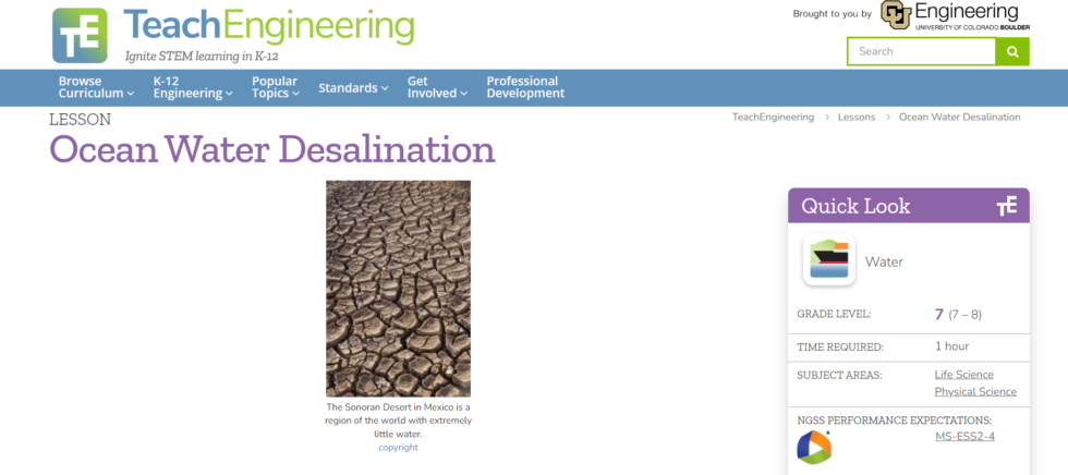 Ocean Water Desalination Lesson - Environmental Finance Center Network